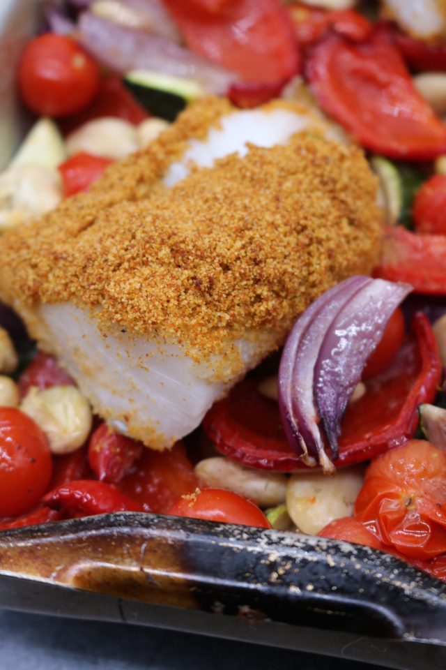 Fish and Chorizo Traybake - Felly Bull