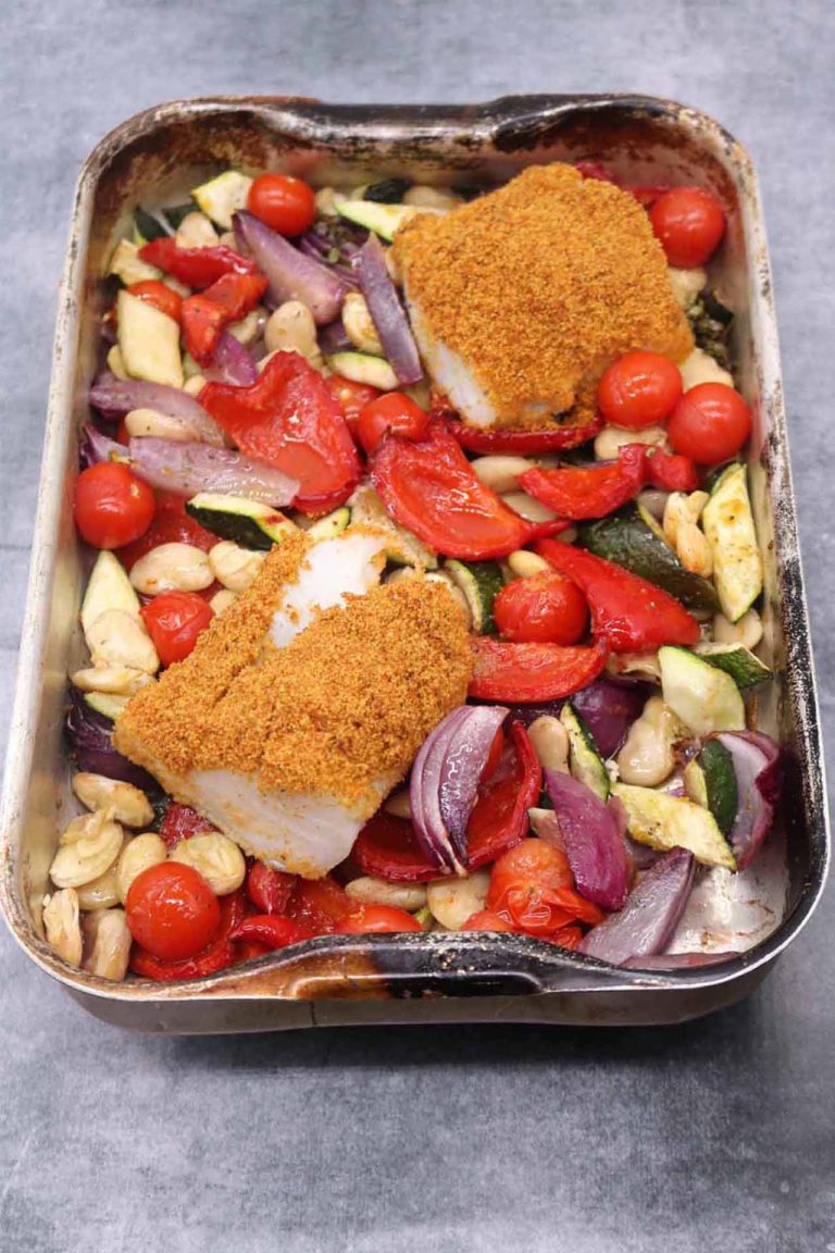 Fish and Chorizo Traybake - Felly Bull