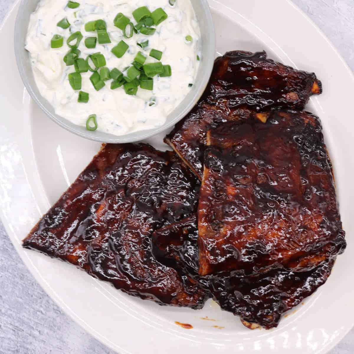 Smoked Ribs with Tintern and Chive Cream Cheese | Savory Touch