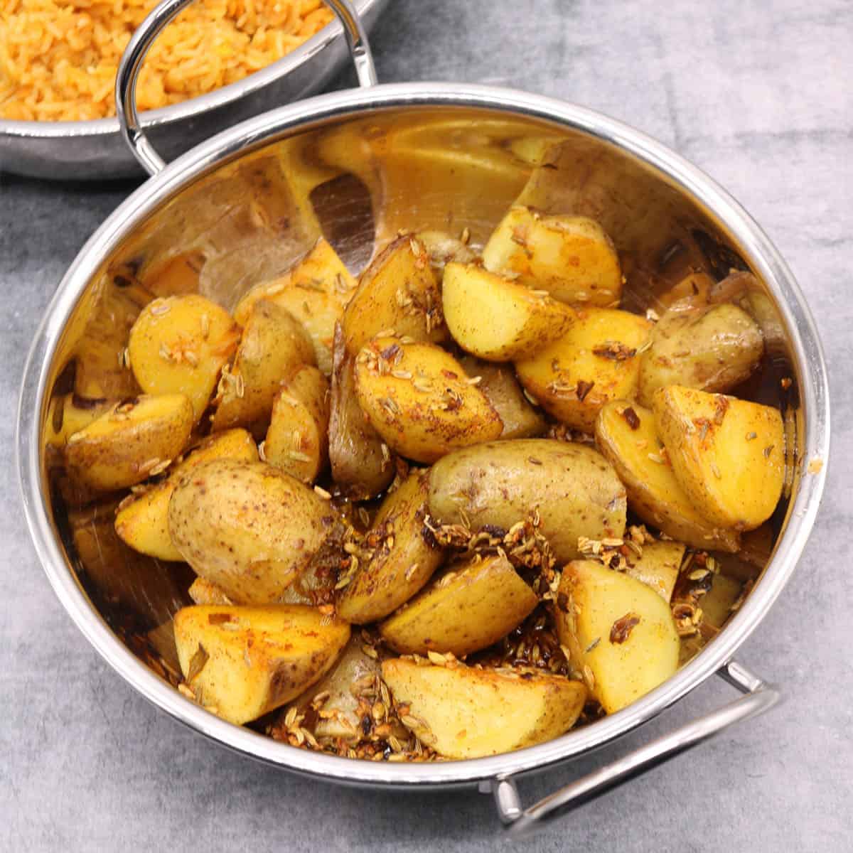 Spiced Fennel Potatoes - Felly Bull