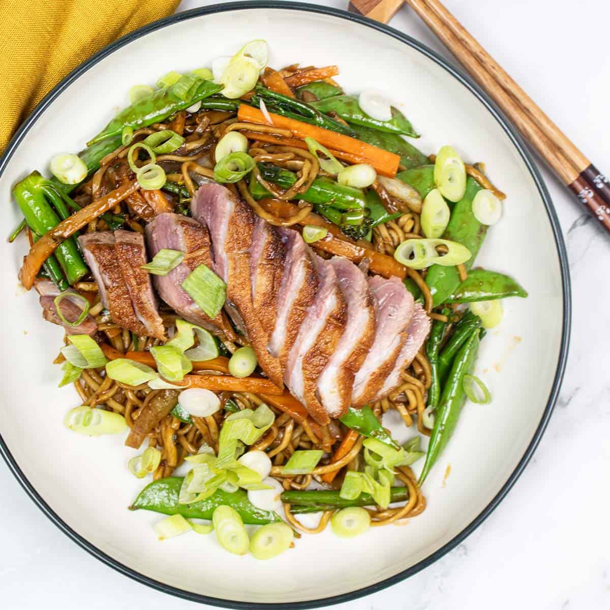 Hoisin Duck Noodle Stir-Fry - Felly Bull