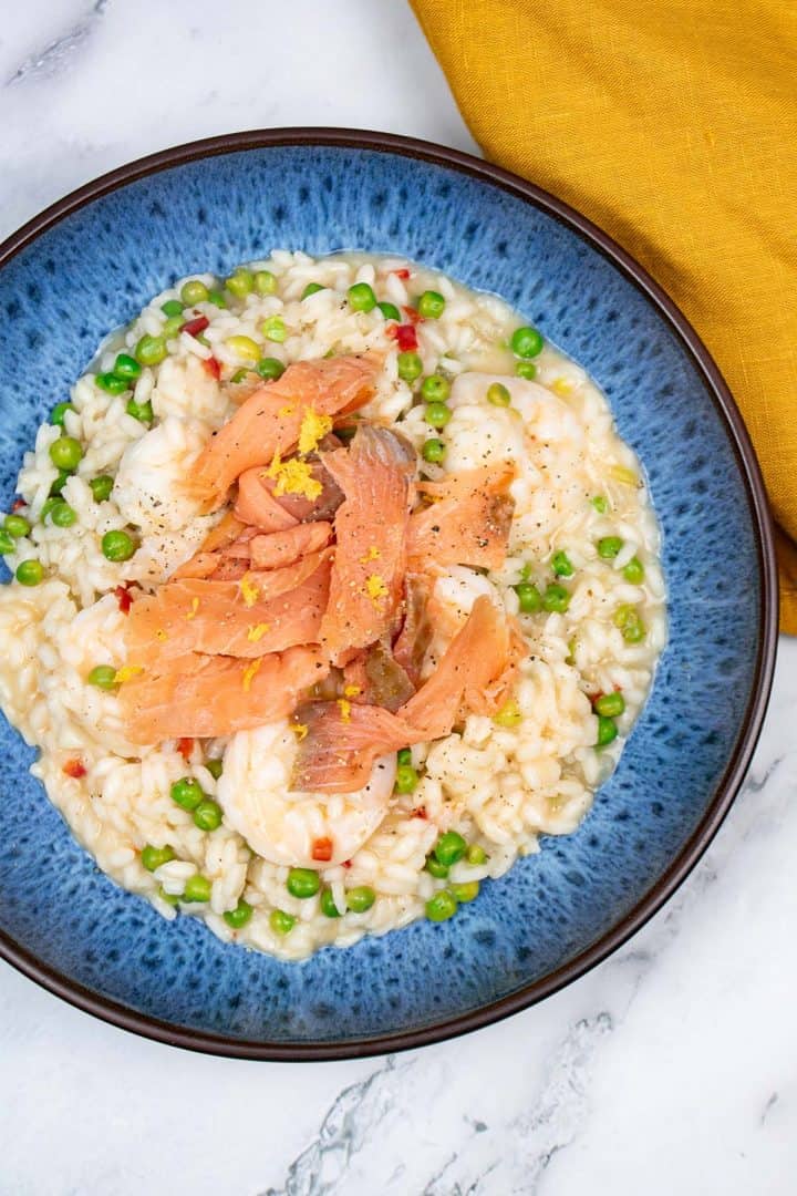 Smoked Salmon and Prawn Risotto - Felly Bull