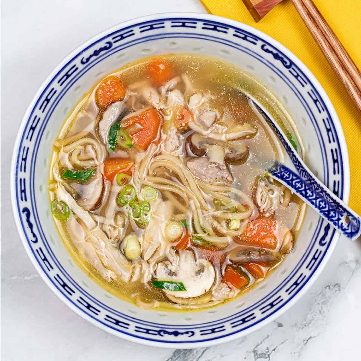 Chinese Chicken Noodle Soup - Felly Bull