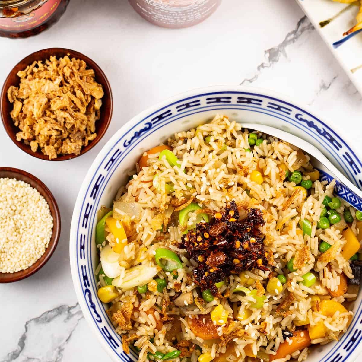 Easy Vegetable Fried Rice - Felly Bull