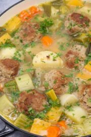 Lamb Meatball Cawl - Felly Bull