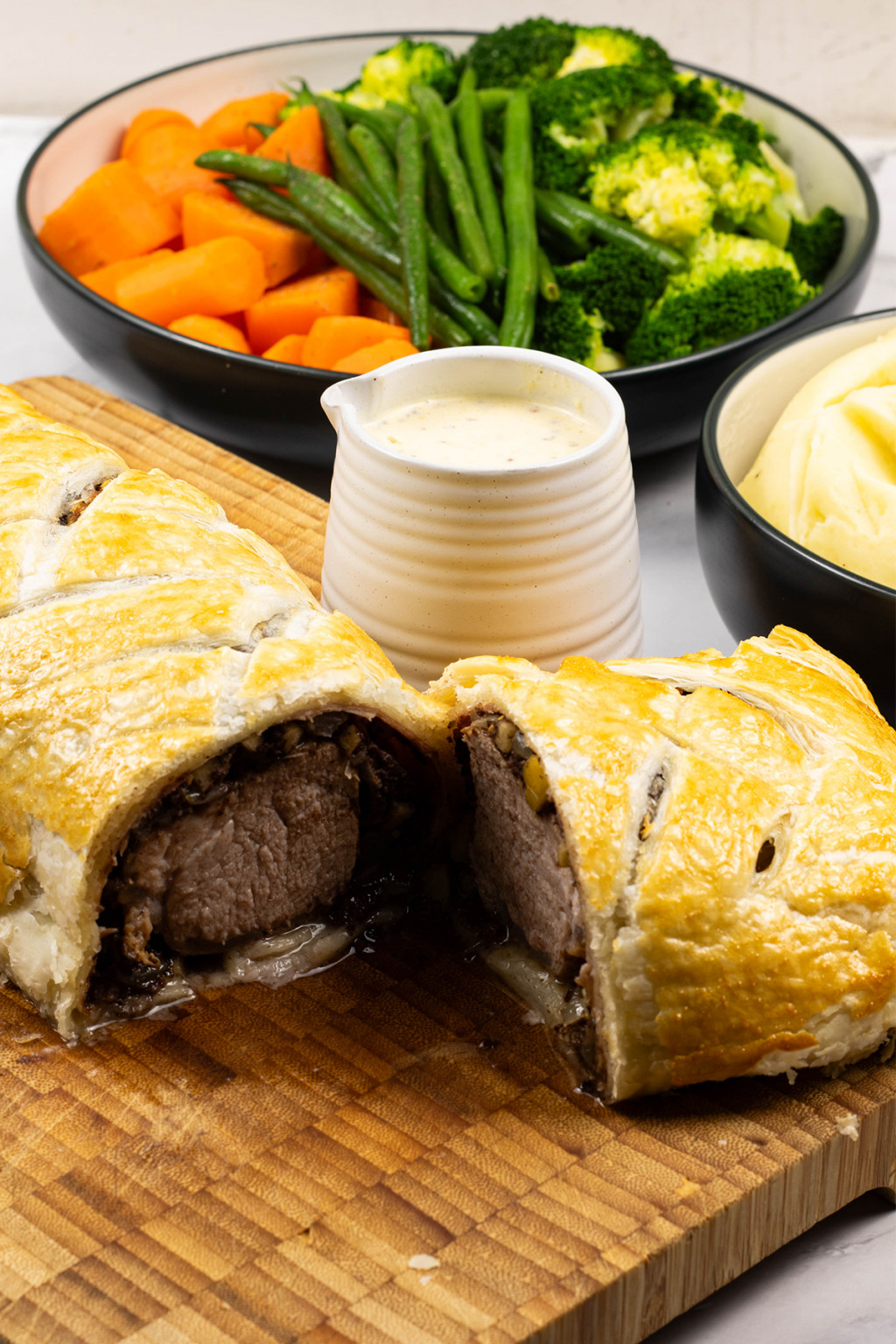 Pork Wellington with Black Pudding - Felly Bull