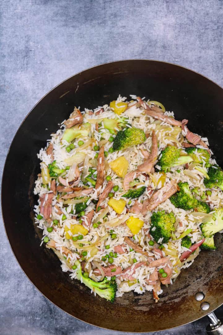 Gammon and Pineapple Rice Bowls - Felly Bull
