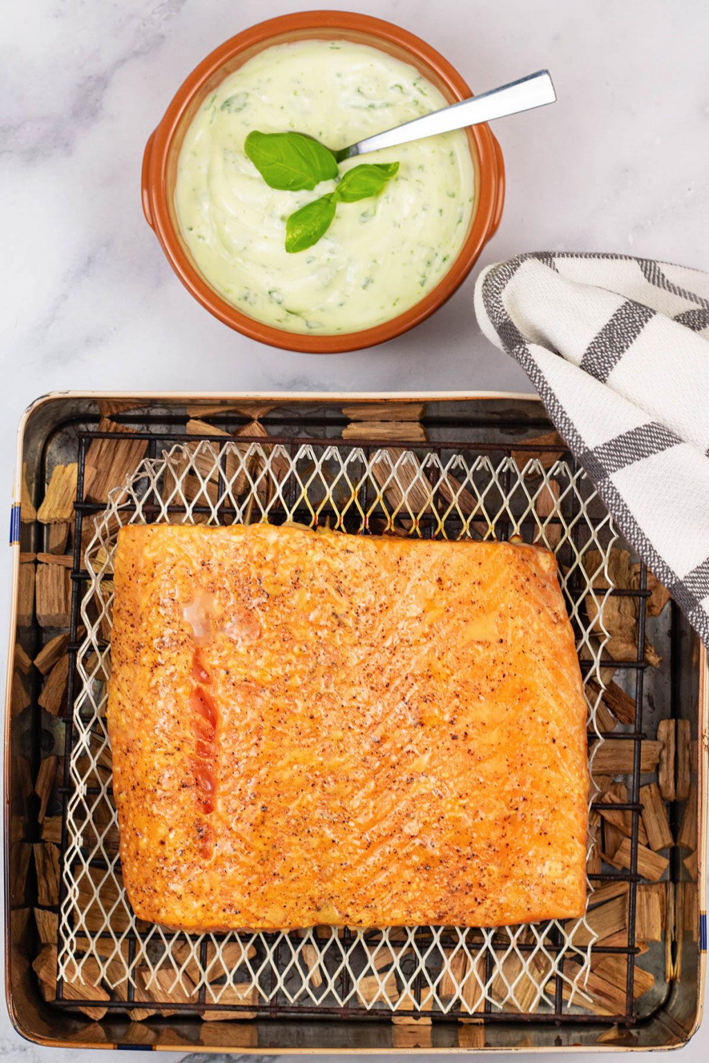 Hot Smoked Salmon Club Sandwich - Felly Bull